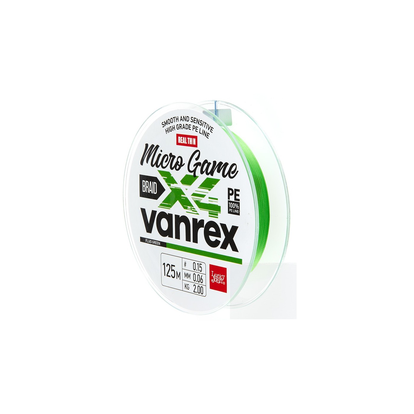 Plecionka Lucky John Braided Line Vanrex Micro Game x4 Braid 125m, Fluo ...