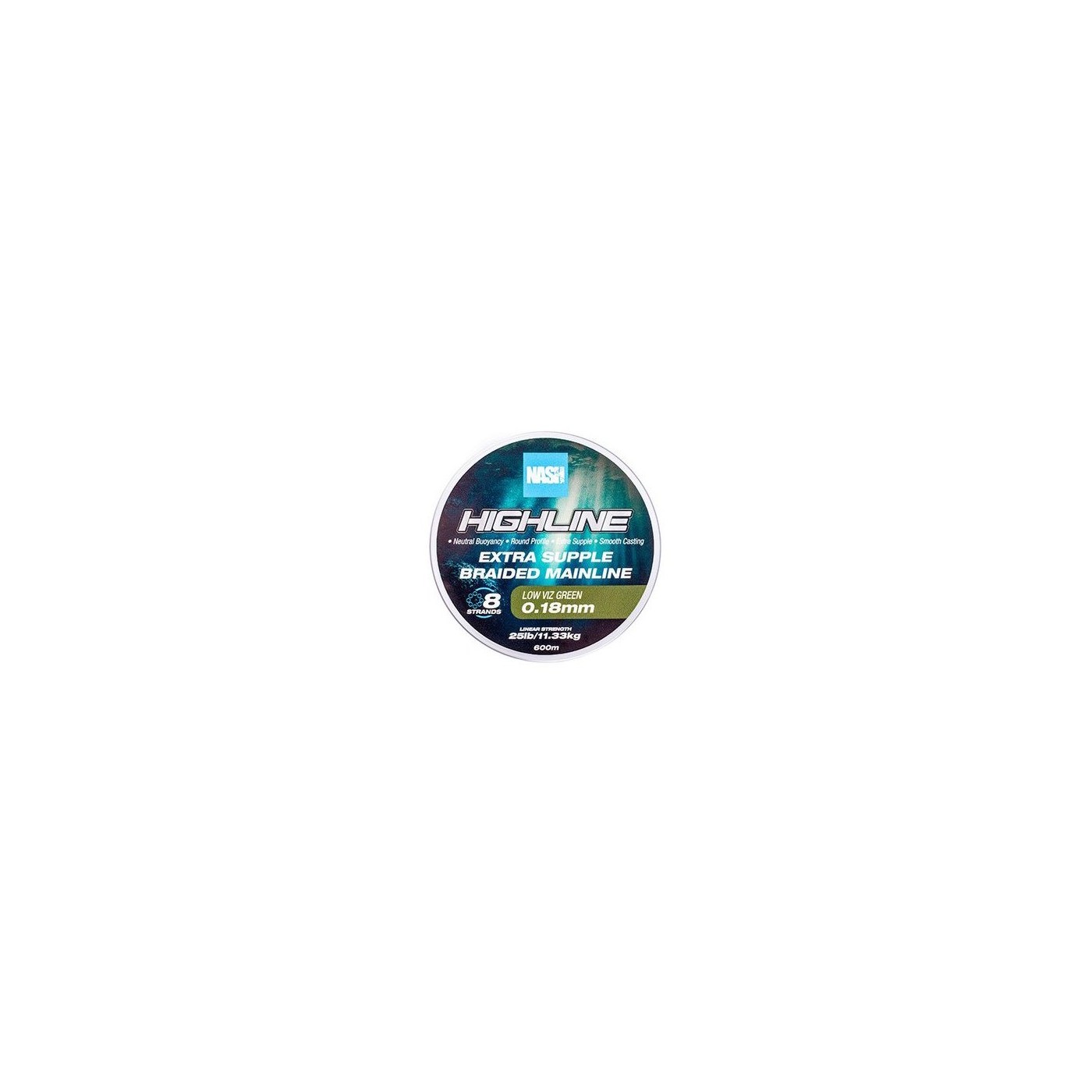 Plecionka Nash Highline Extra Supple Braid, Green