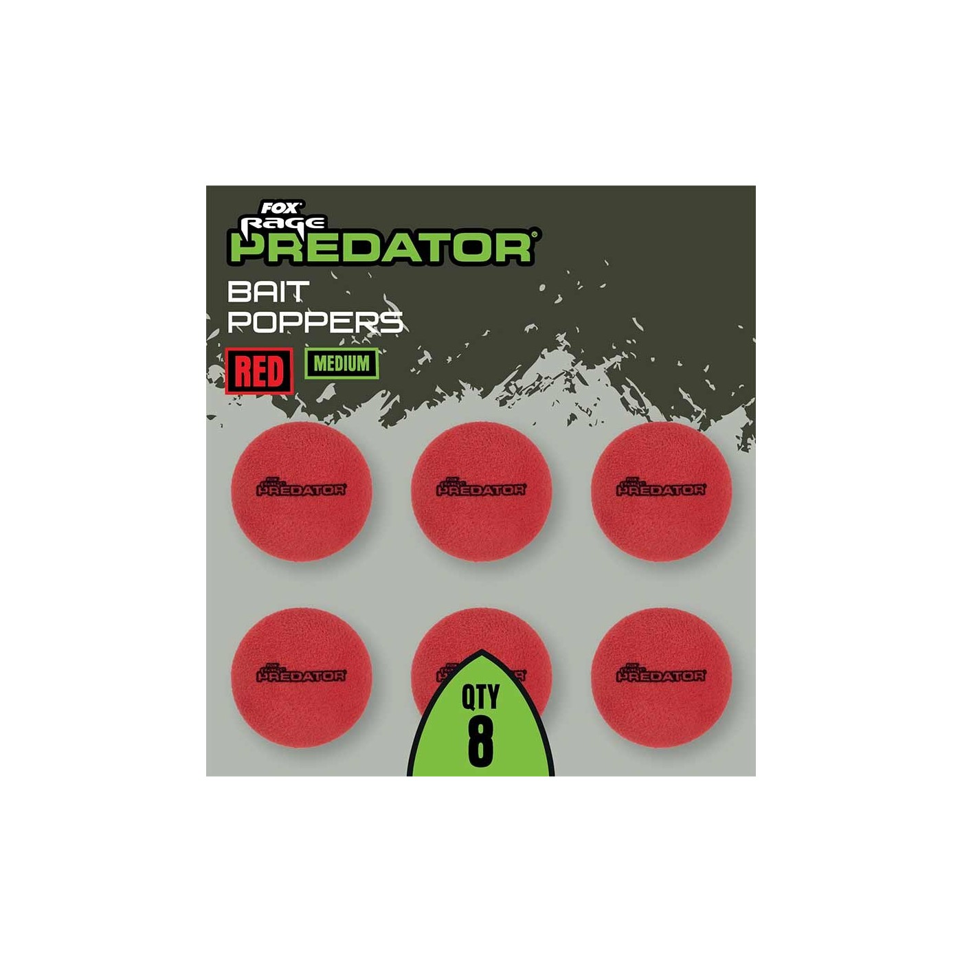 Pływak Fox Rage Predator Bait Poppers - Red